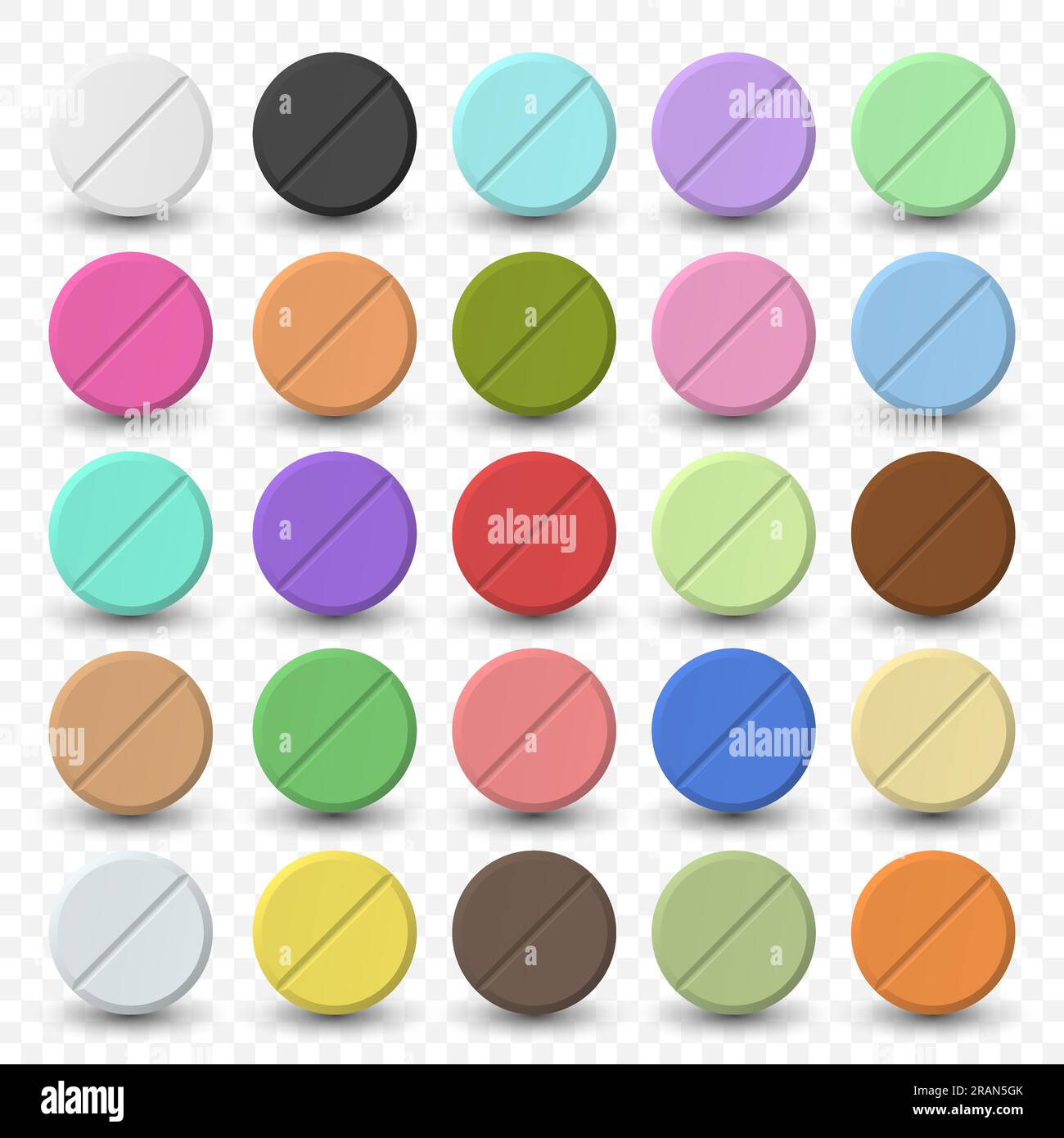 Chewable tablet Stock Vector Images - Alamy