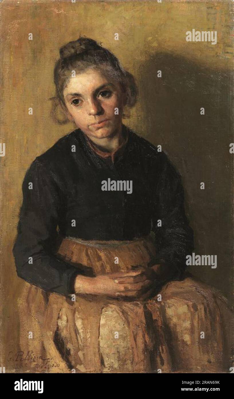 The poor girl 1888 by Pellizza da Volpedo Stock Photo - Alamy