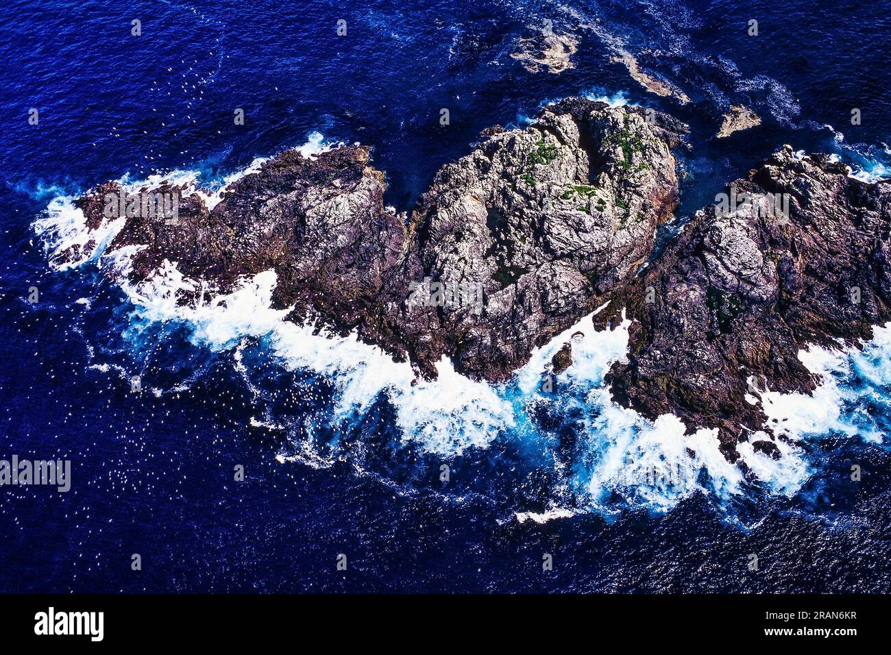 Aerial of Graham Island, Haida Gwaii archipelago, BC, Canada Stock ...