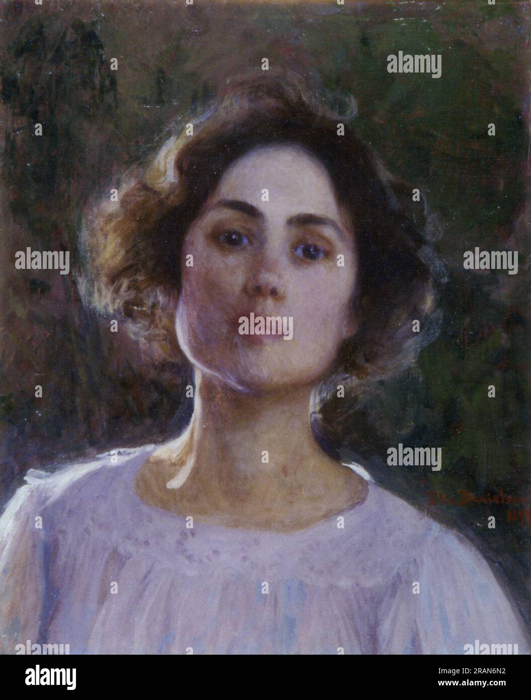 Self-portrait by Elin Danielson-Gambogi Stock Photo - Alamy