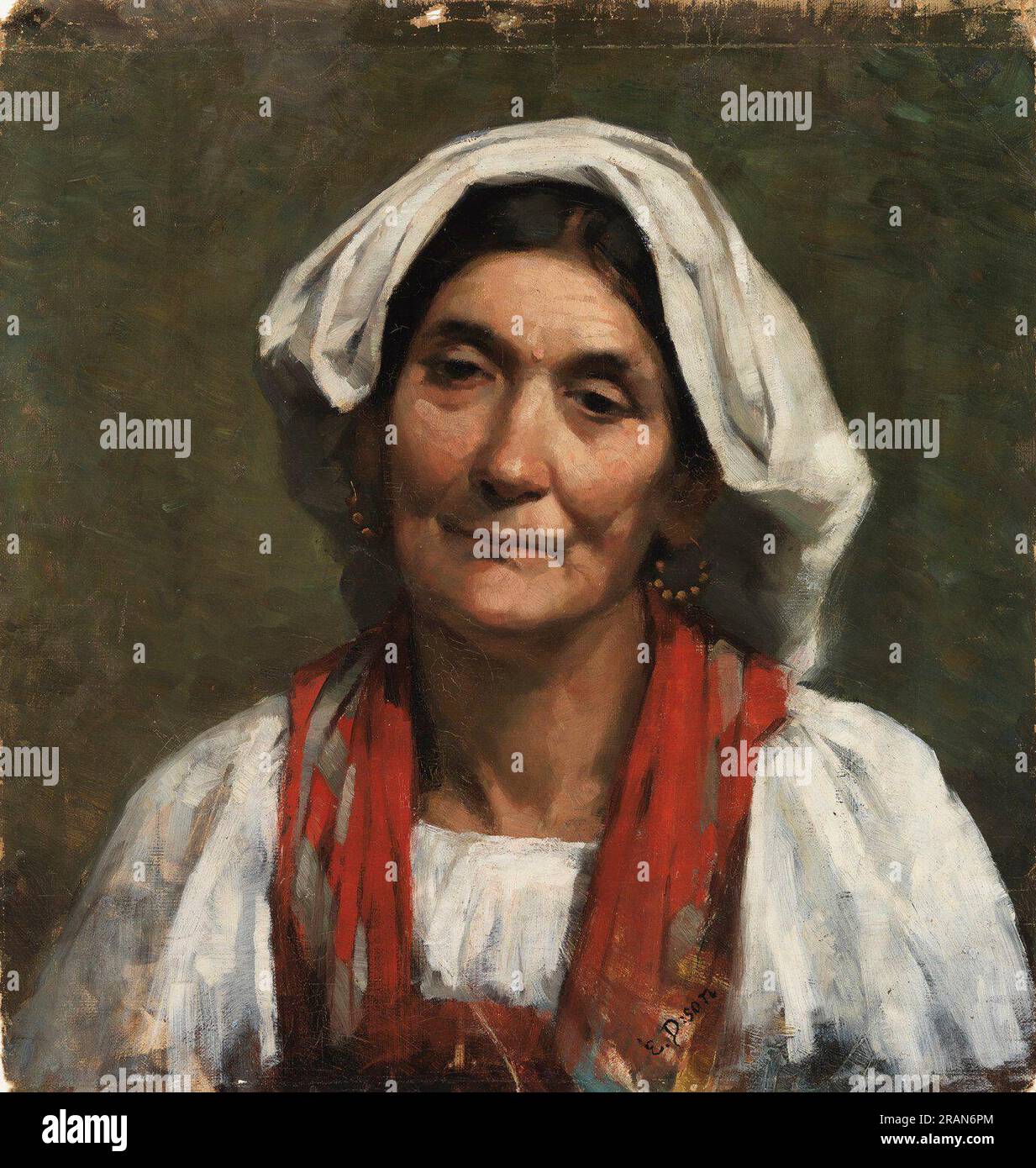 Old Provençal Woman by Elin Danielson-Gambogi Stock Photo - Alamy