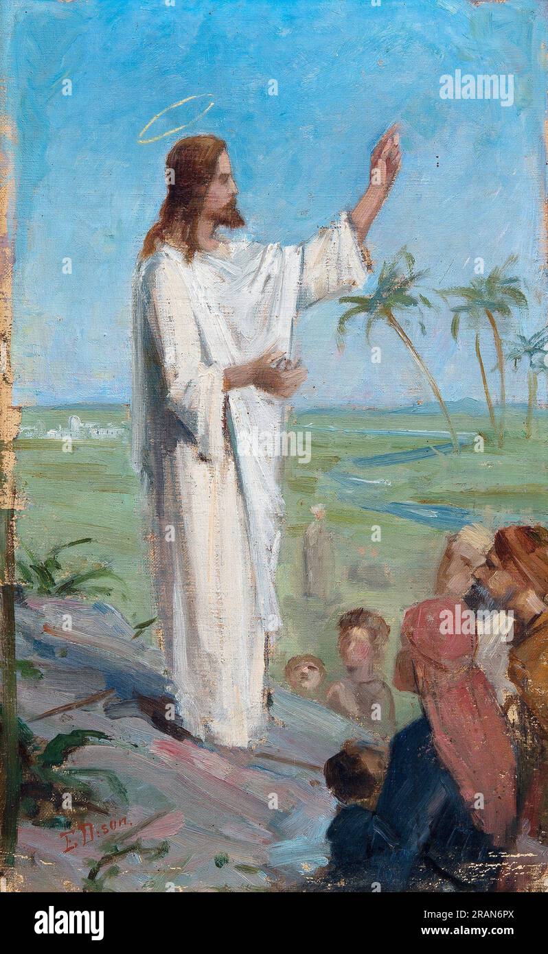 Jesus by Elin Danielson-Gambogi Stock Photo - Alamy