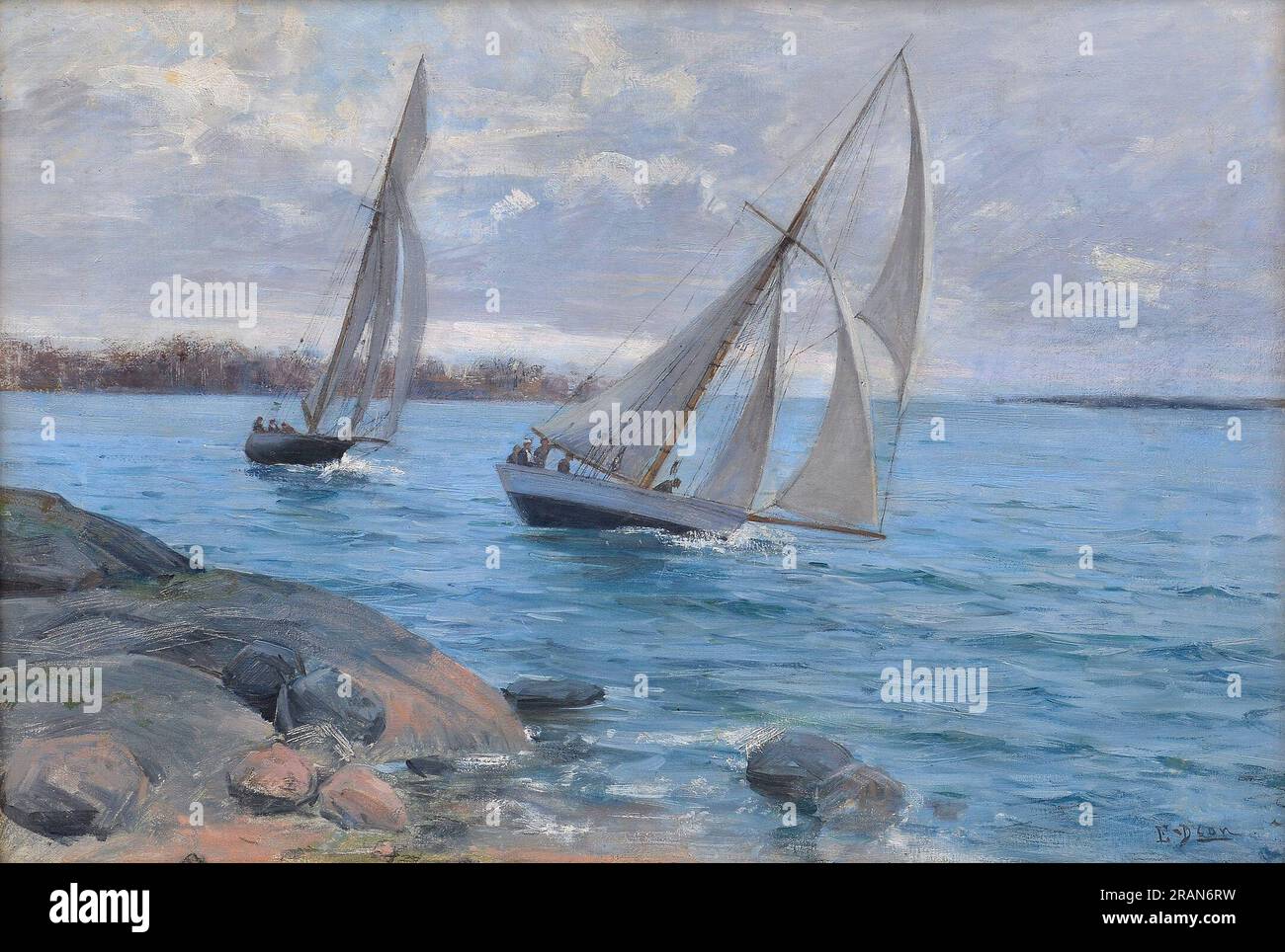 Seglats 1890 by Elin Danielson-Gambogi Stock Photo - Alamy