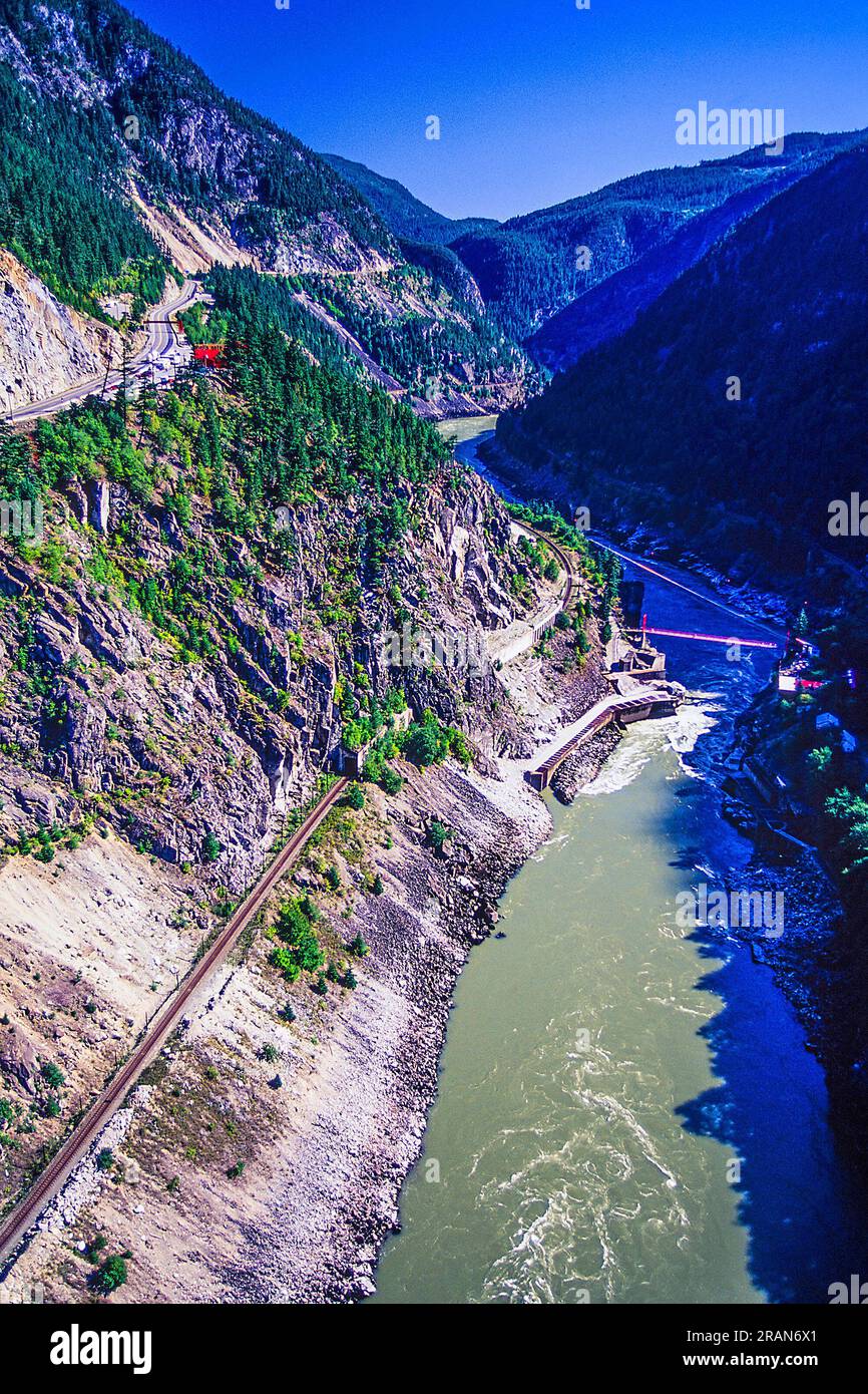 Aerial of Hell's Gate Airtram, BC, Canada Stock Photo - Alamy
