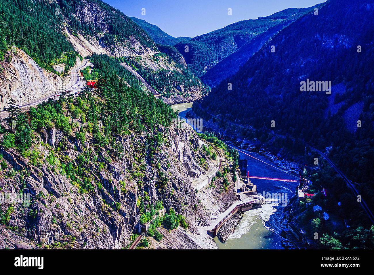 Aerial of Hell's Gate Airtram, BC, Canada Stock Photo - Alamy
