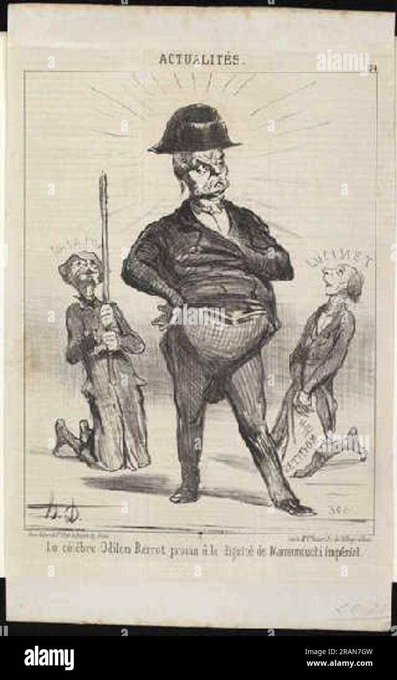 Odilon Barrot 1851 by Honore Daumier Stock Photo - Alamy
