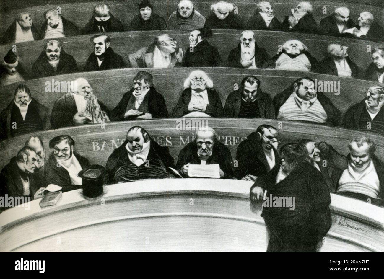 The Legislative Belly 1834 by Honore Daumier Stock Photo - Alamy