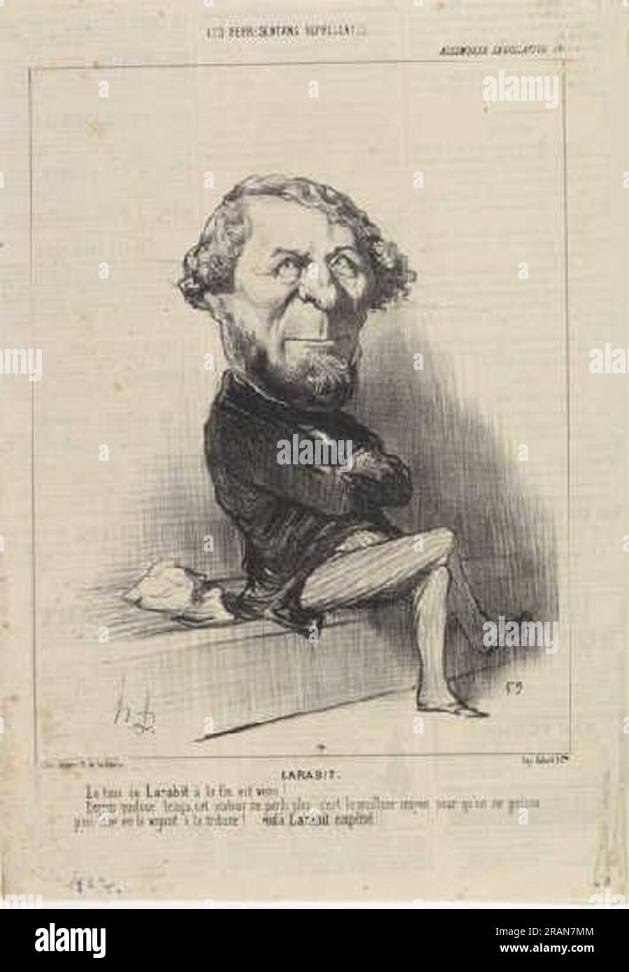 Larabit 1849 by Honore Daumier Stock Photo - Alamy