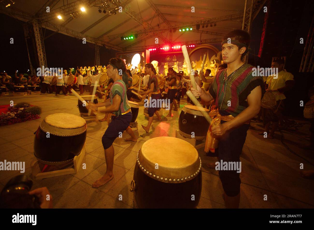 Drum performance is a traditional Thai performing art that represents ...