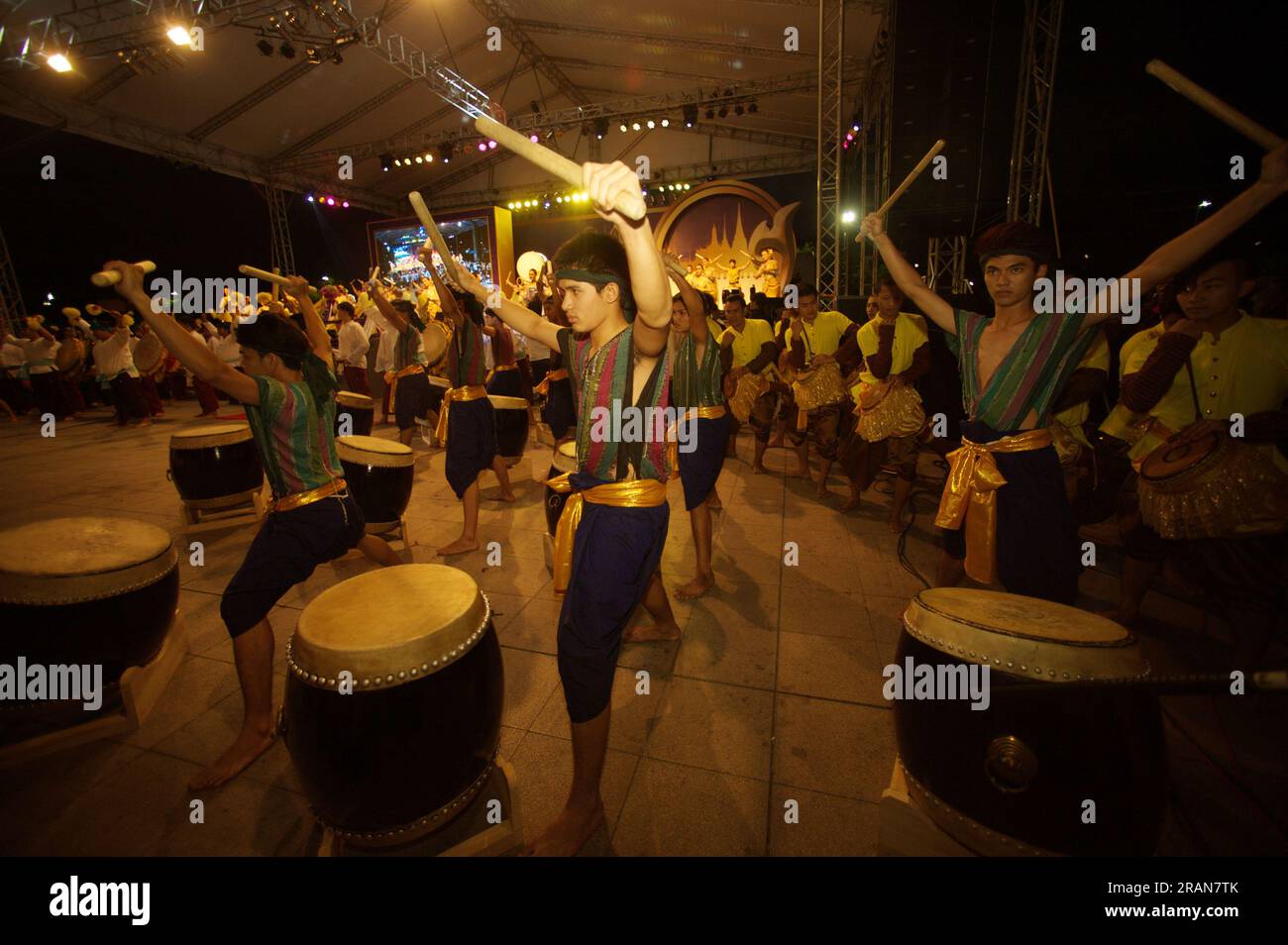 Drum performance is a traditional Thai performing art that represents ...