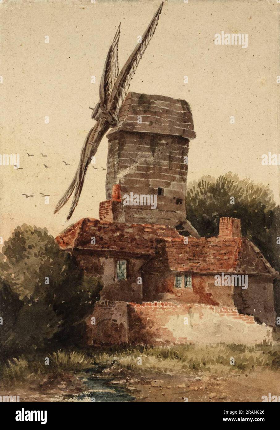 Historical windmill artwork hi-res stock photography and images - Alamy