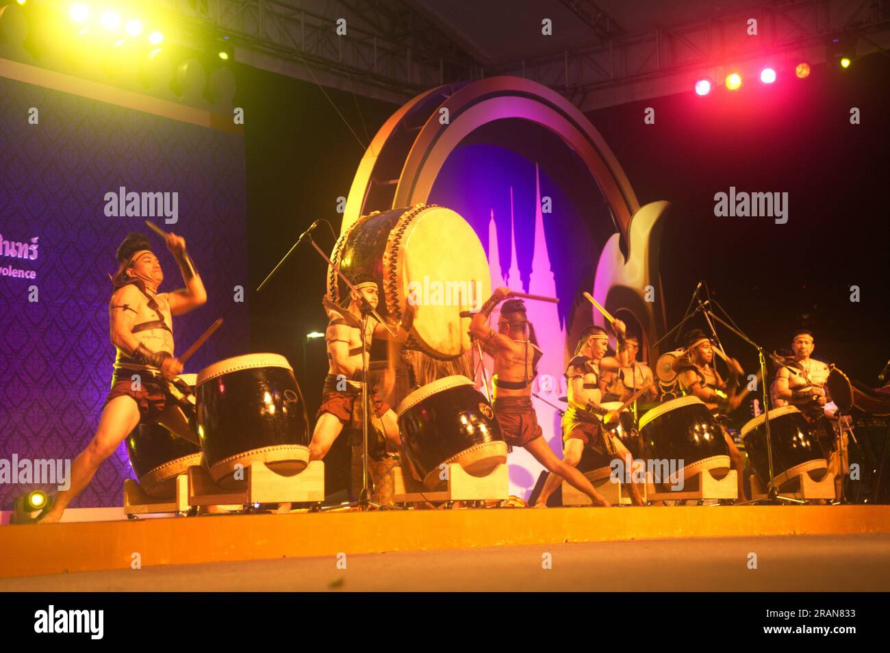 Drum performance is a traditional Thai performing art that represents ...
