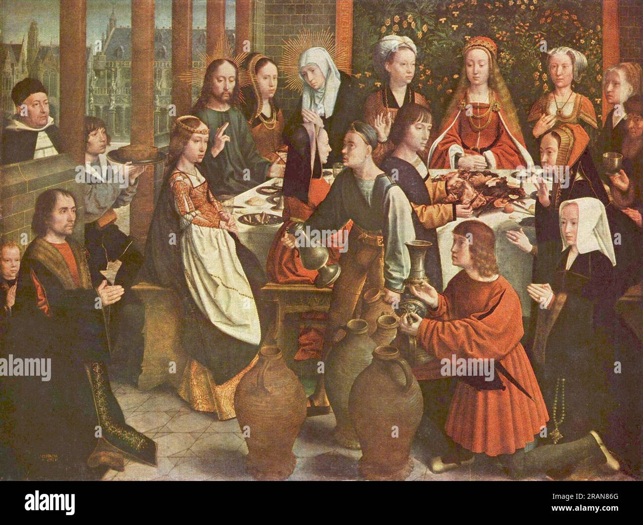 The Marriage at Cana 1503 by Gerard David Stock Photo - Alamy