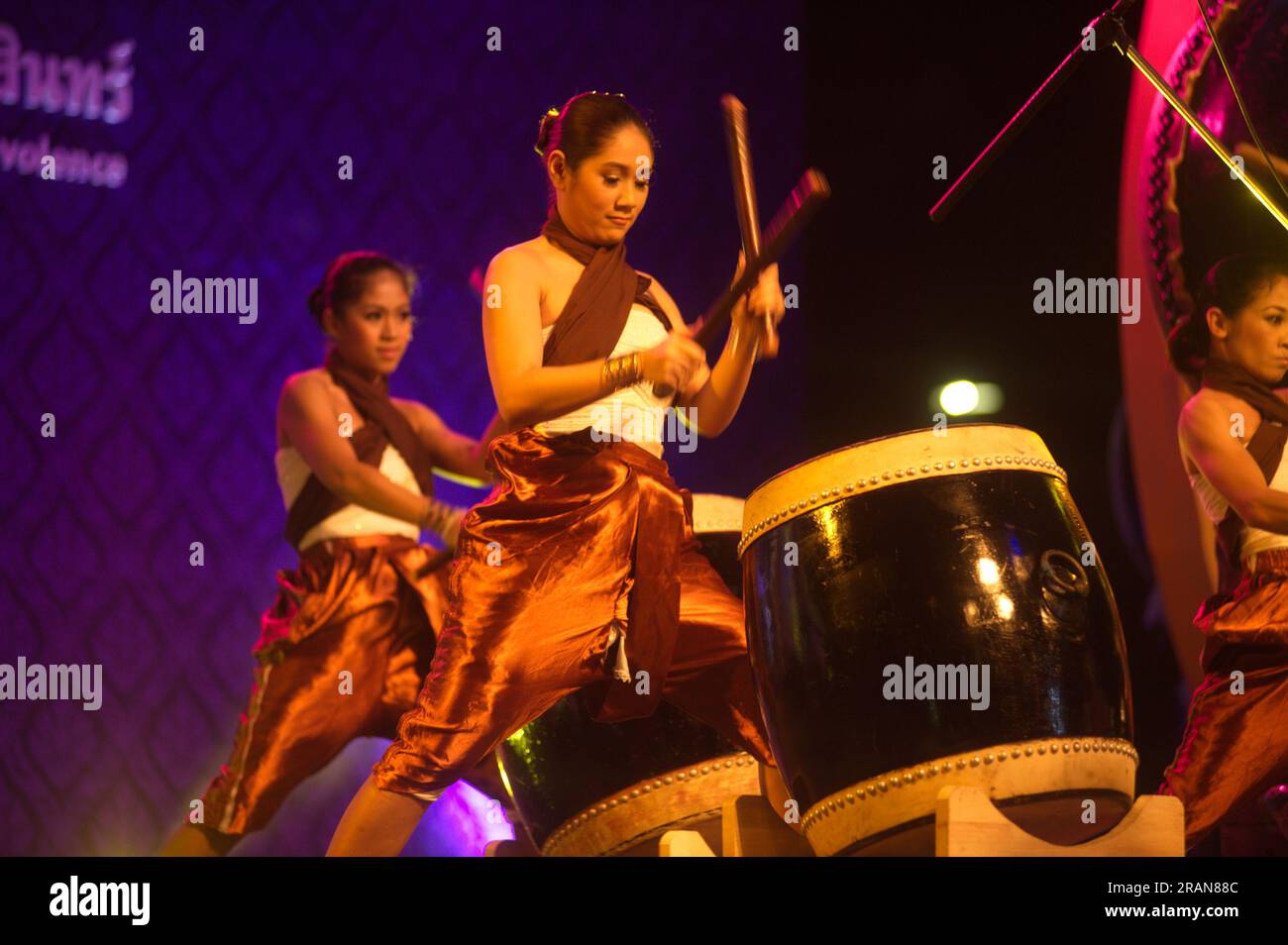 Drum performance is a traditional Thai performing art that represents ...