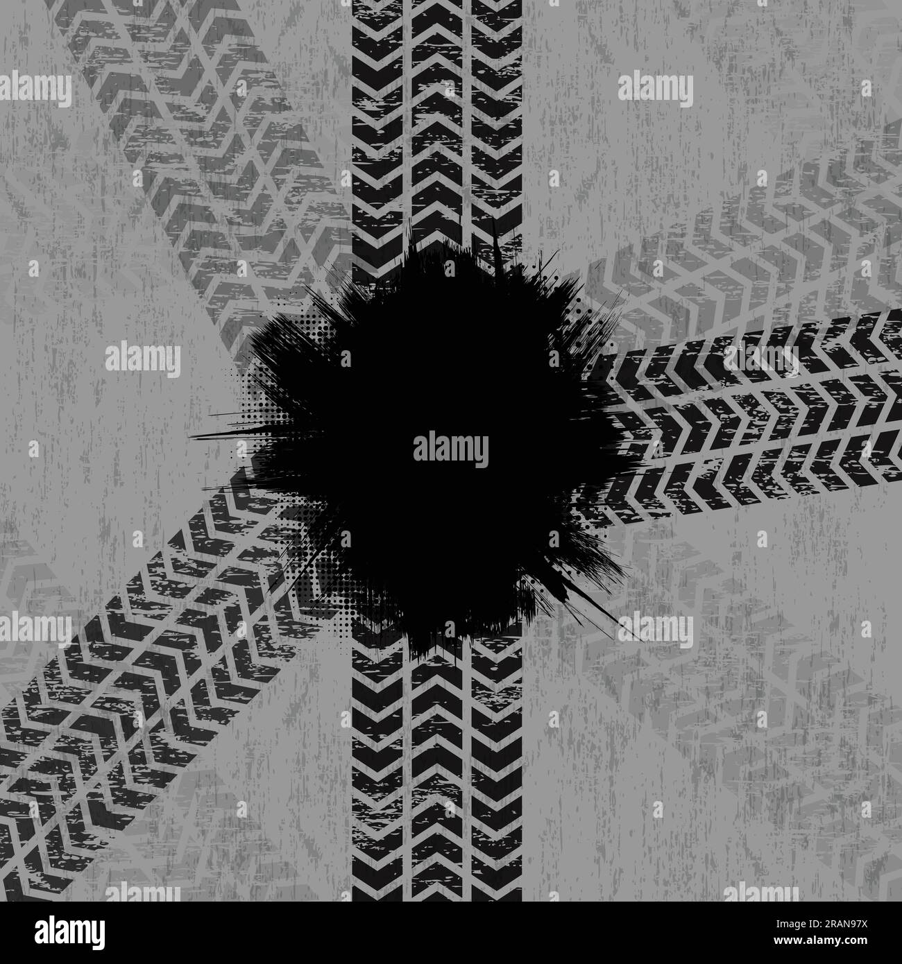 Grunge abstract tire track background Stock Vector Image & Art - Alamy