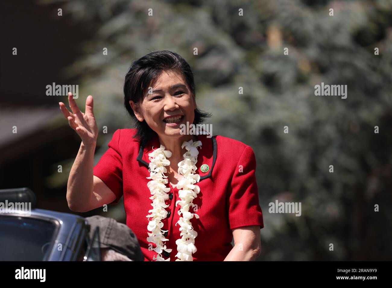 July 4, 2023: Congresswoman Judy Chu waves to the crowd at the 2023 ...