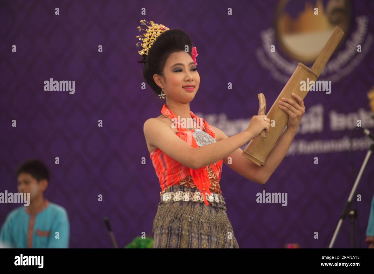 Unidentified of beautiful dancers perform a tourist show. At the Thai ...