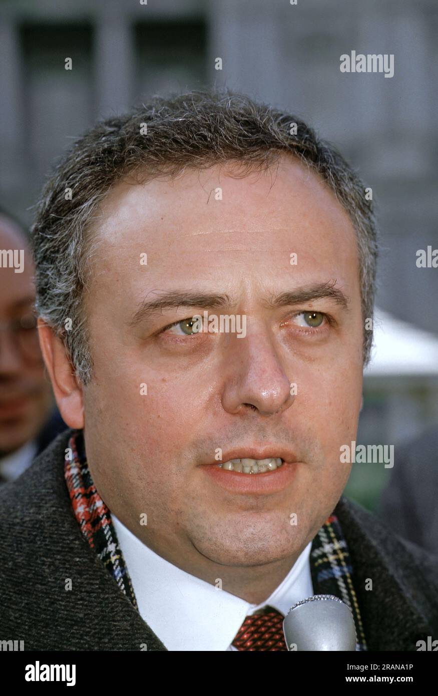 WASHINGTON DC - NOVEMBER 26, 1991 Russian Foreign Minister Andrei Kozyrev speaking to reporters ...