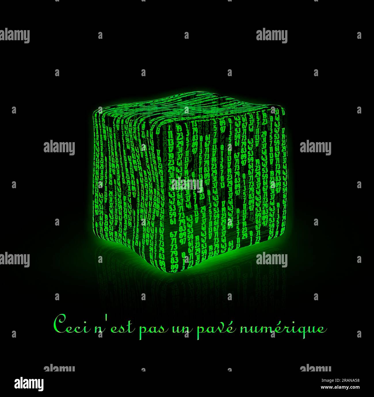 Deceptive reality, conceptual illustration Stock Photo - Alamy