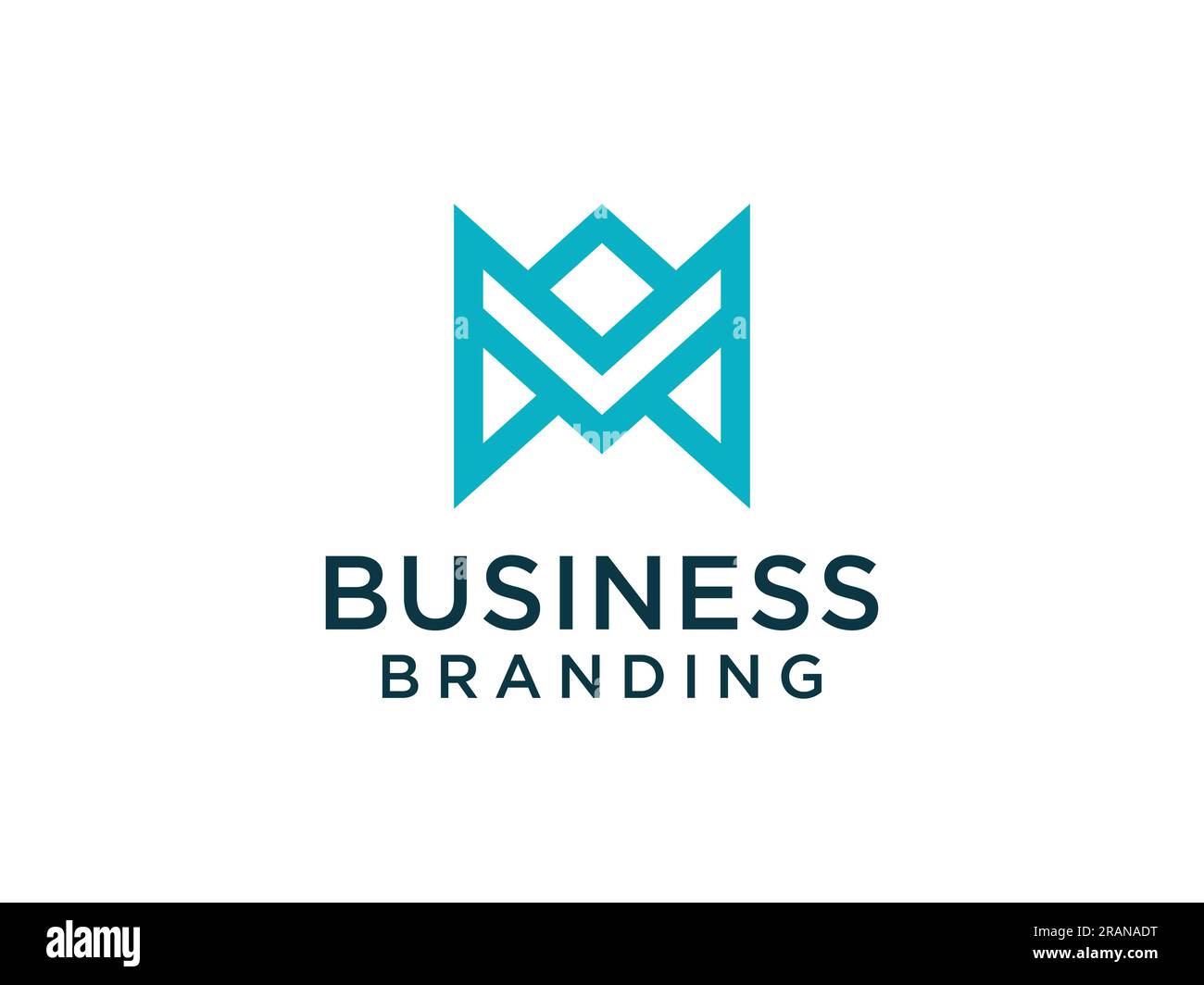 Abstract Geometric Letter M Logo Concept Design Template Element. Flat ...