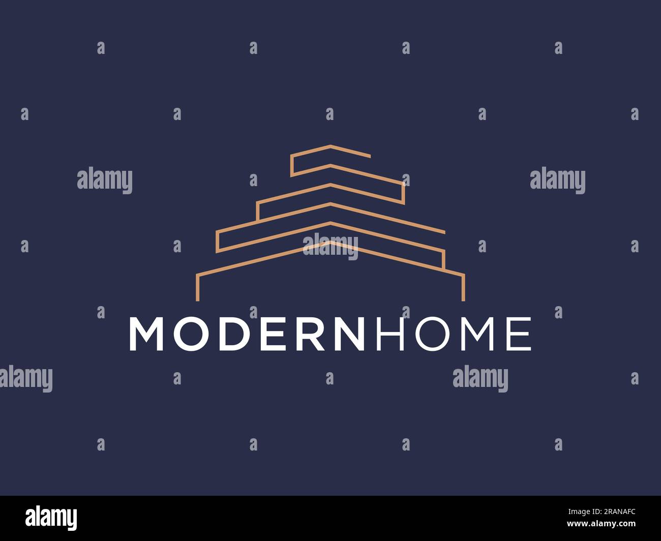 Simple modern building architecture logo design with line art ...