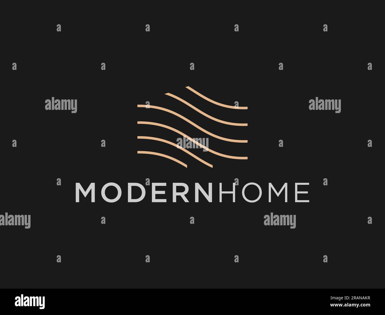 Simple modern building architecture logo design with line art ...