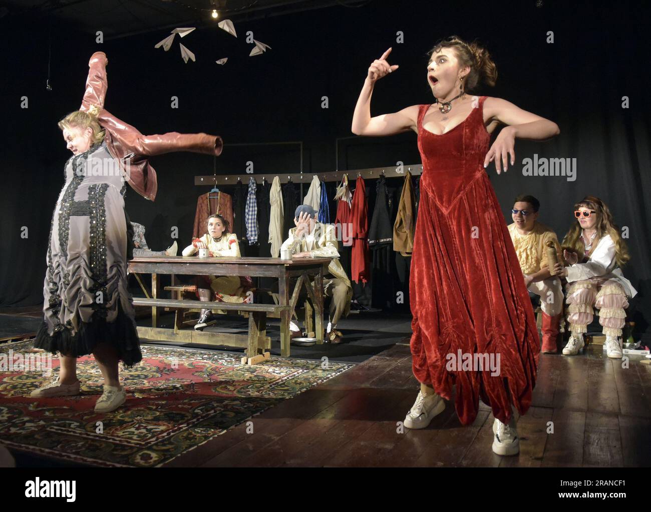 Non Exclusive: VINNYTSIA, UKRAINE - JULY 04, 2023 - Actors are pictured ...