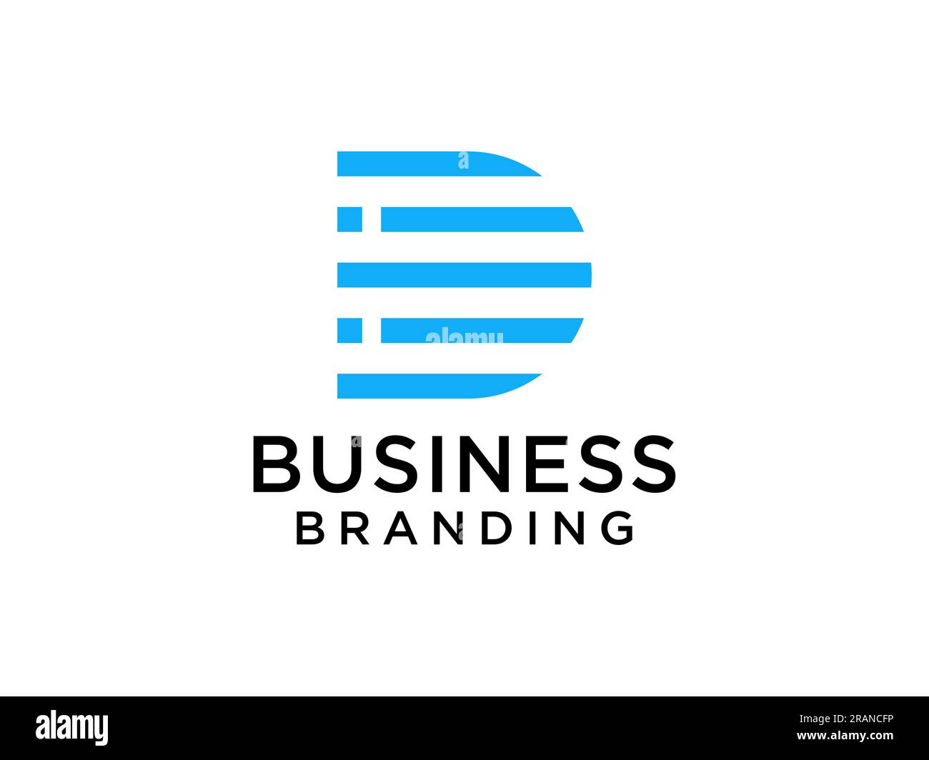 Blue Initial Letter D Logo Concept Design Template Element isolated on ...