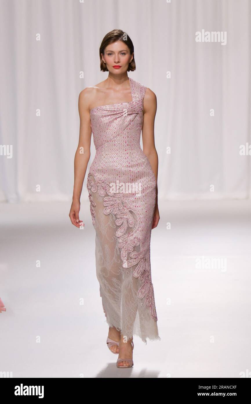 Paris, France. 04th July, 2023. A model walks the runway at the Rami Al ...