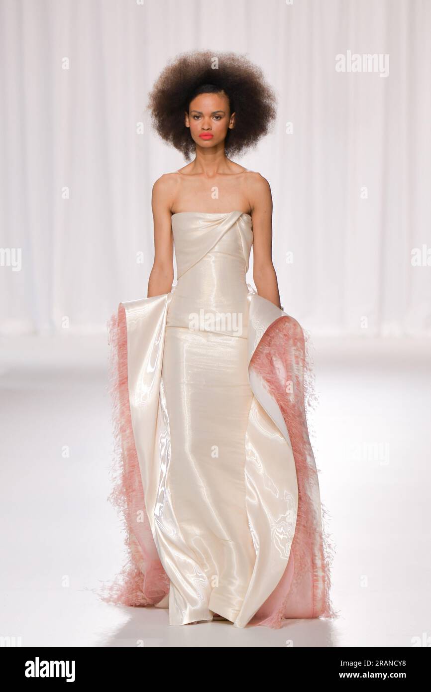 Paris, France. 04th July, 2023. A model walks the runway at the Rami Al ...