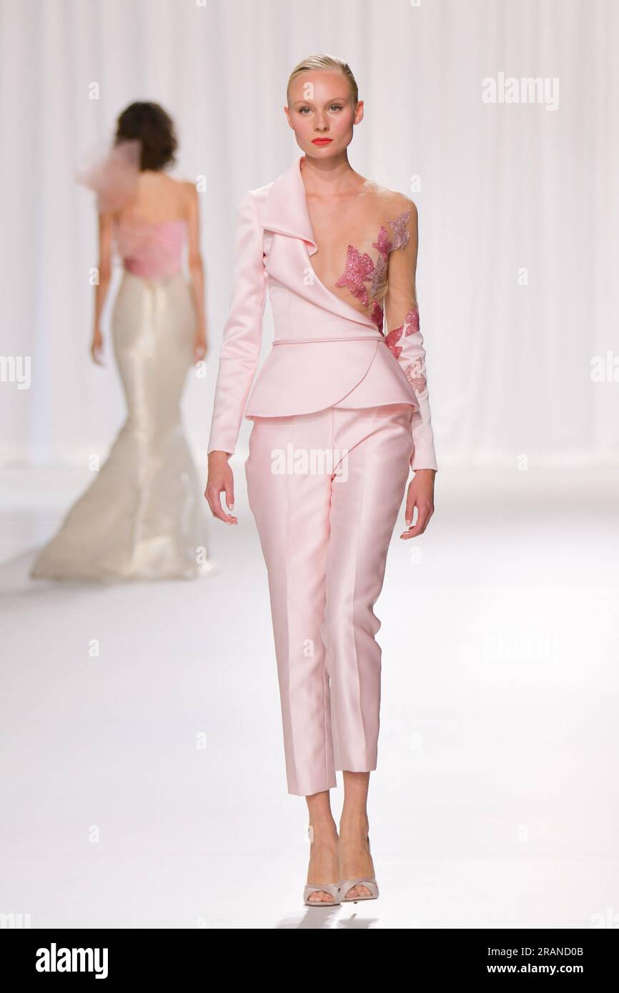 Paris, France. 04th July, 2023. A model walks the runway at the Rami Al ...