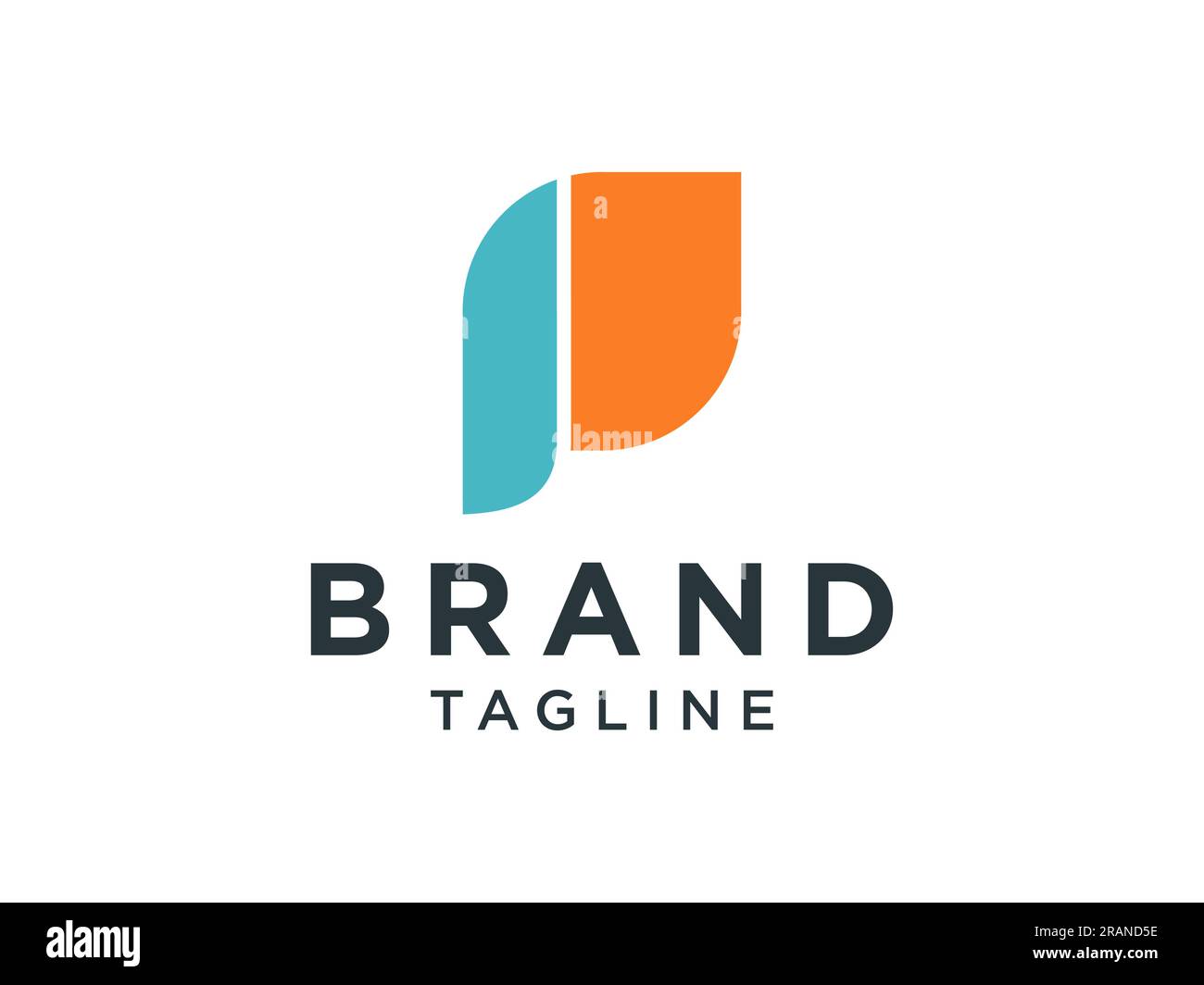 Abstract Initial Letter P Logo. Flat Vector Logo Design Template Element Stock Vector Image ...