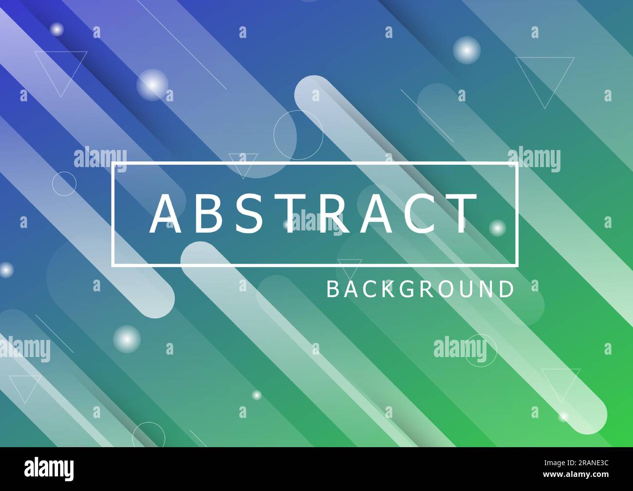 Green and blue abstract geometric background with dynamic shapes, stock ...