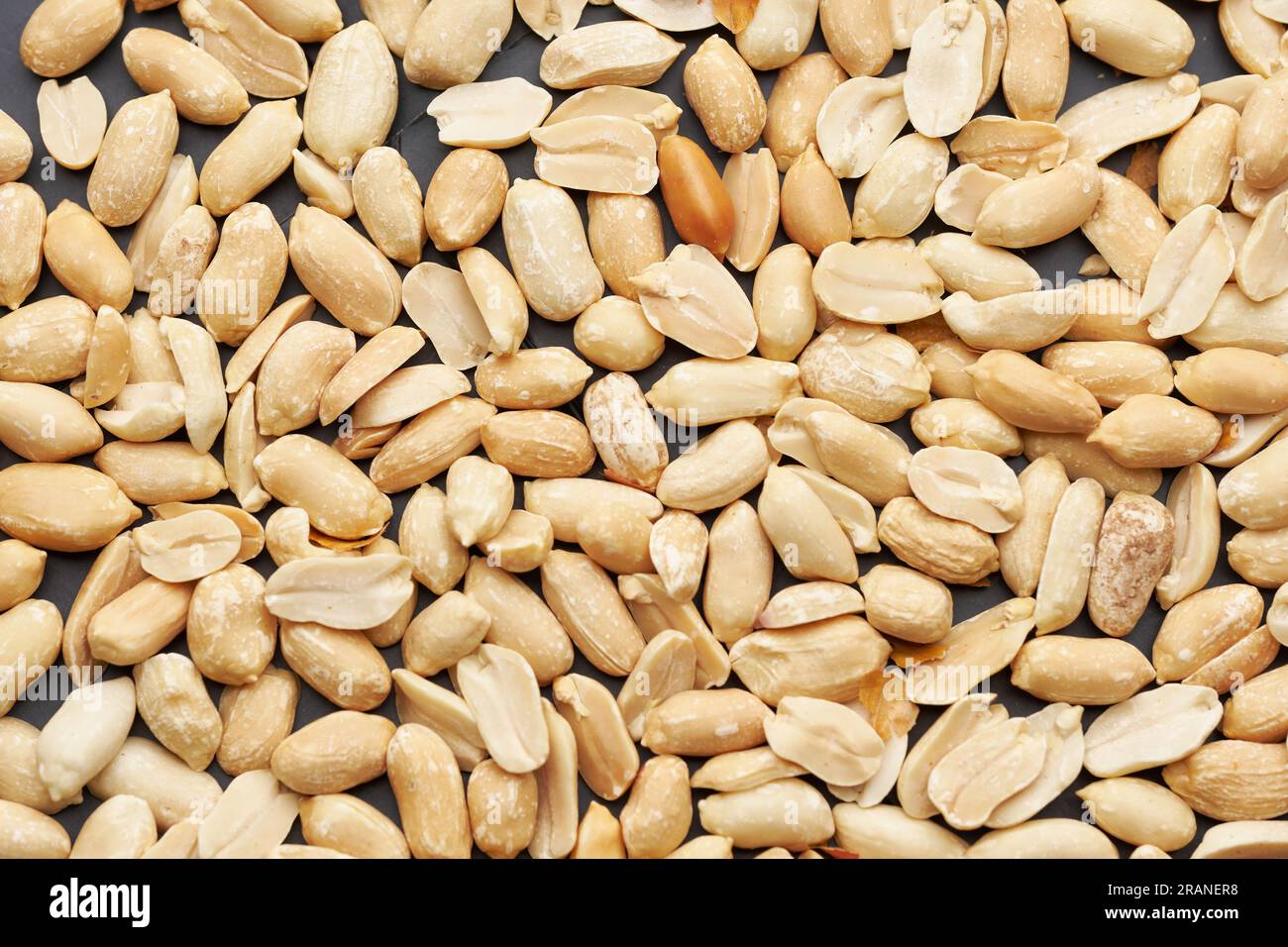 Whole shelled peanut nuts kernels close-up studio background Stock ...