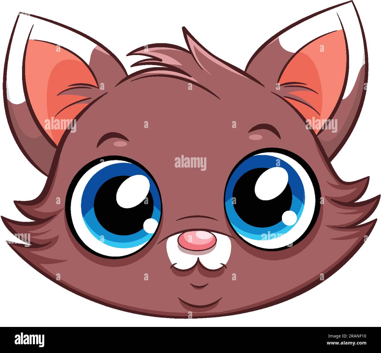 Little Cute Cat Cartoon Character illustration Stock Vector Image & Art ...