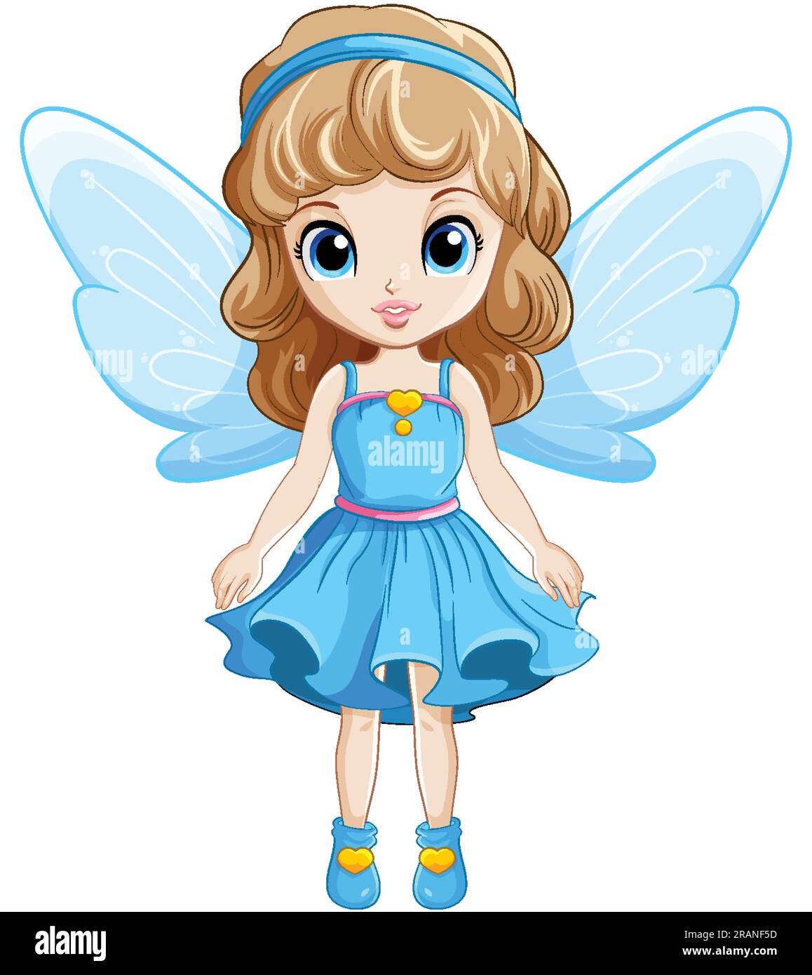 Cute simple cartoon fairy illustration Stock Vector Image & Art - Alamy