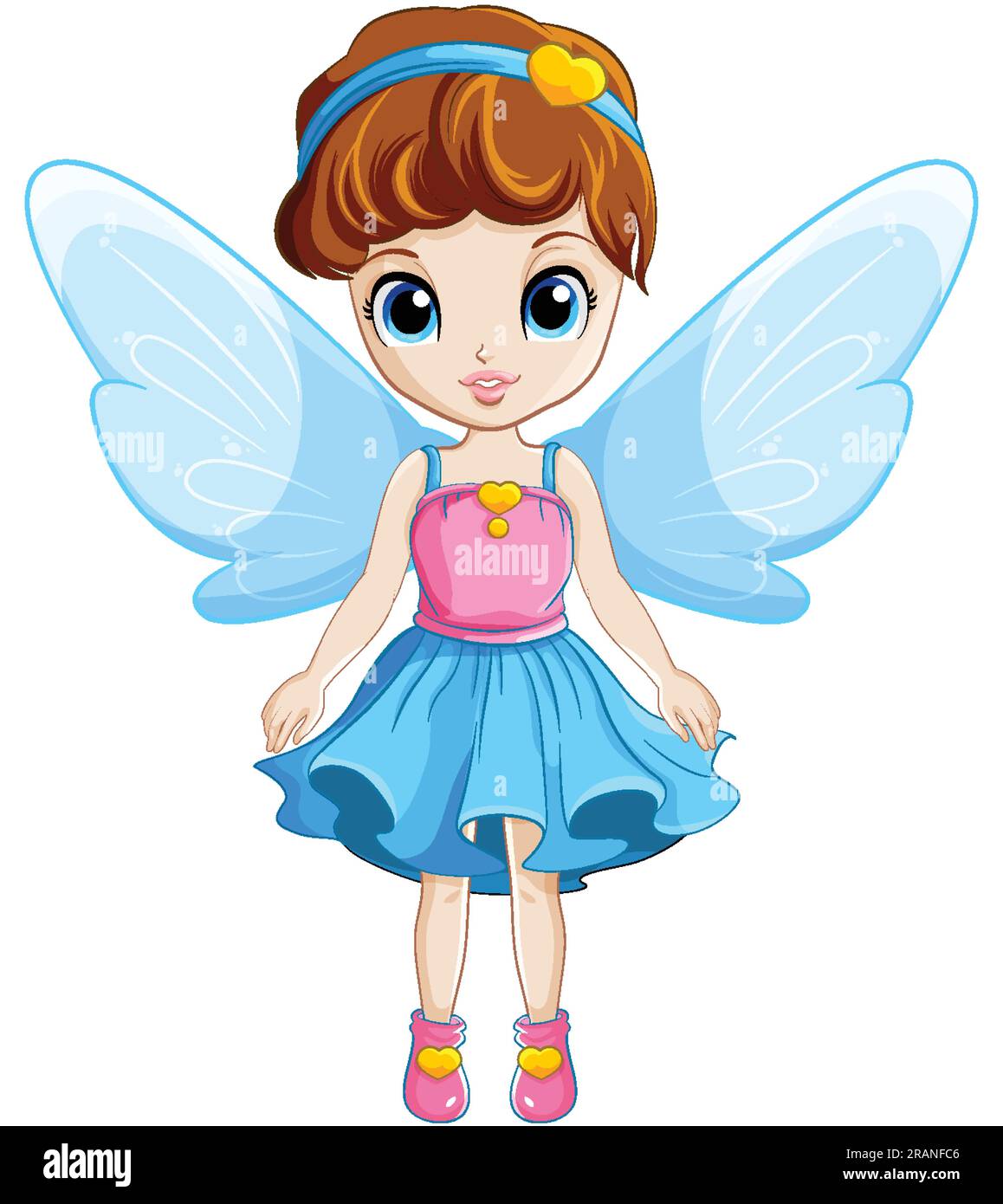 Cute simple cartoon fairy illustration Stock Vector Image & Art - Alamy