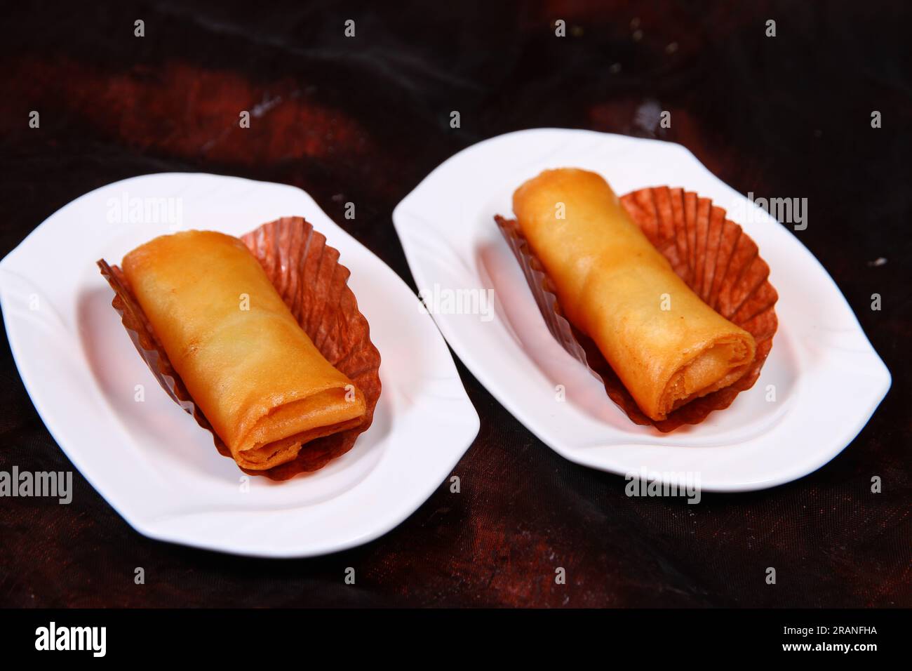 Deep Fried Spring Roll, Thai food style Stock Photo - Alamy