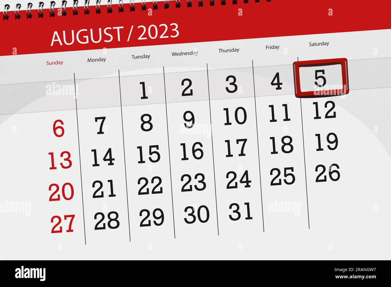 Calendar 2023, deadline, day, month, page, organizer, date, August ...