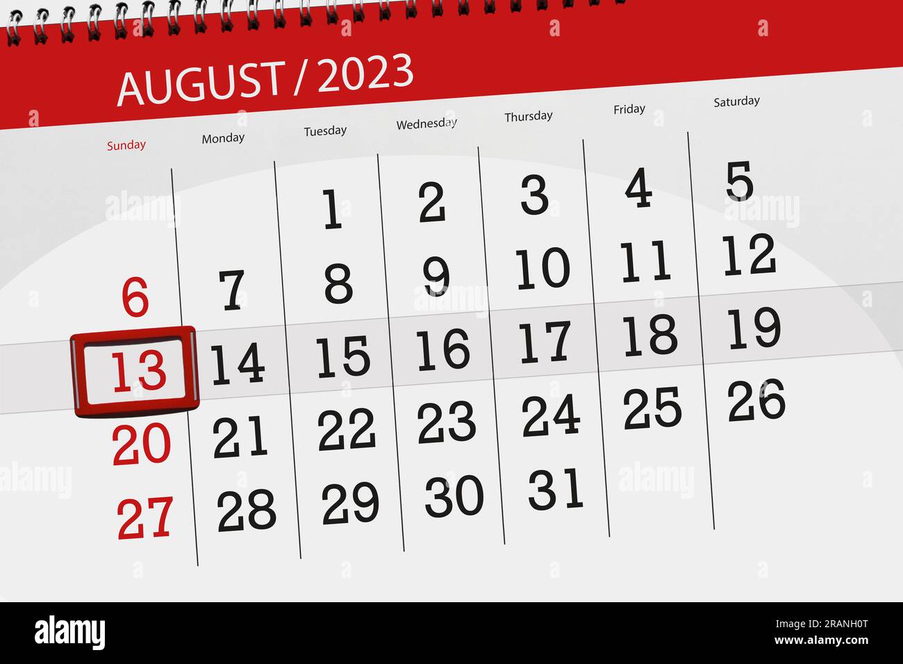 Calendar 2023, deadline, day, month, page, organizer, date, August ...