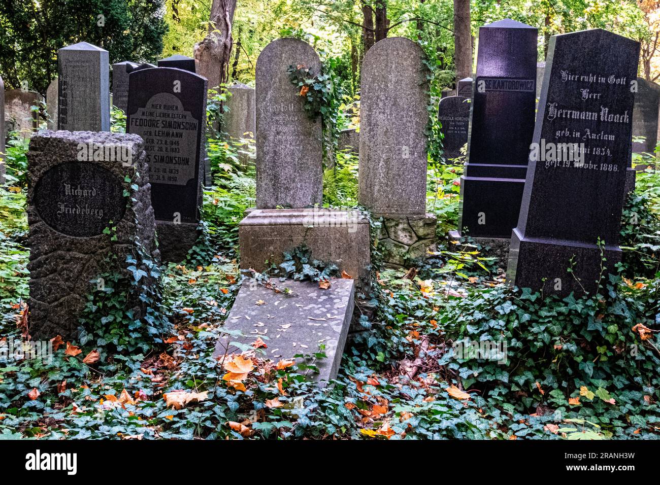 Jewish Cemetery, Herbert Baum Strasse,Weissensee,Pankow,Berlin,Germany ...