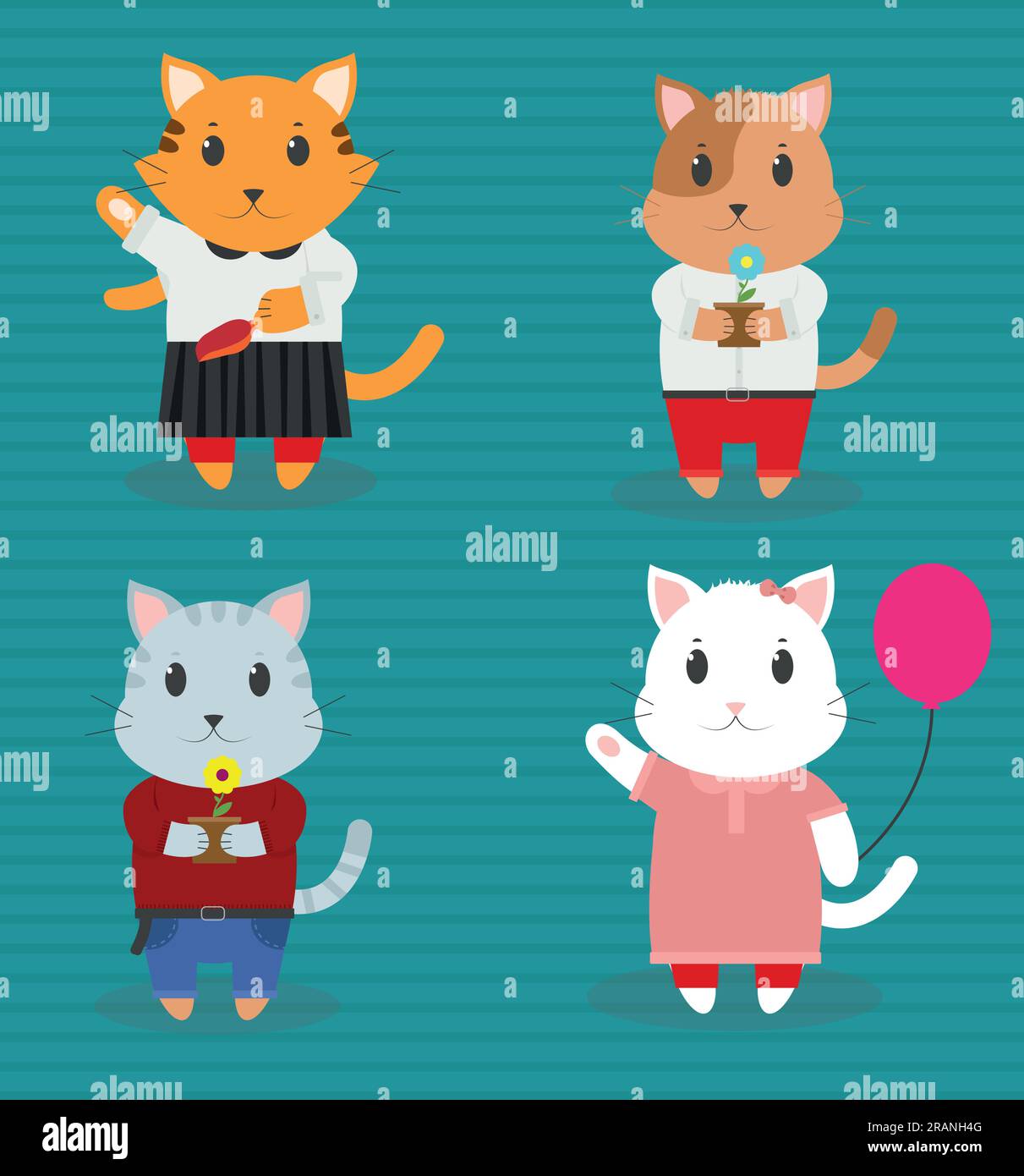 Cute cat. Vector illustration Stock Vector Image & Art - Alamy