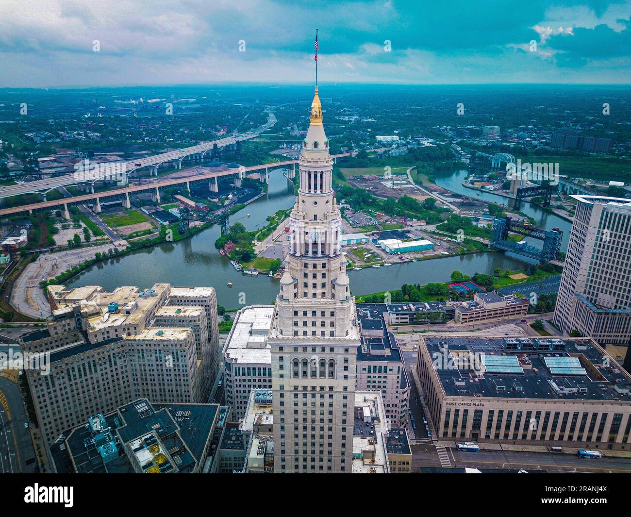 Terminal Tower second look Stock Photo - Alamy