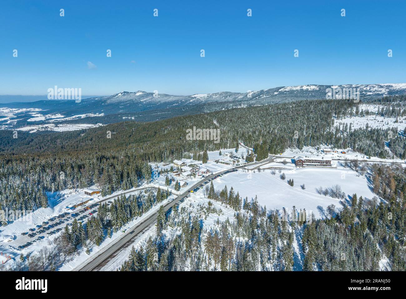 Fantastic winter day in the Großer Arber ski area in the Bavarian ...