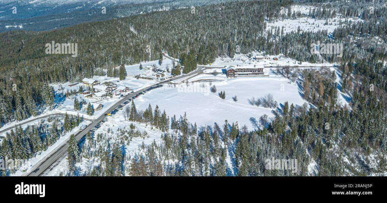 Fantastic winter day in the Großer Arber ski area in the Bavarian ...