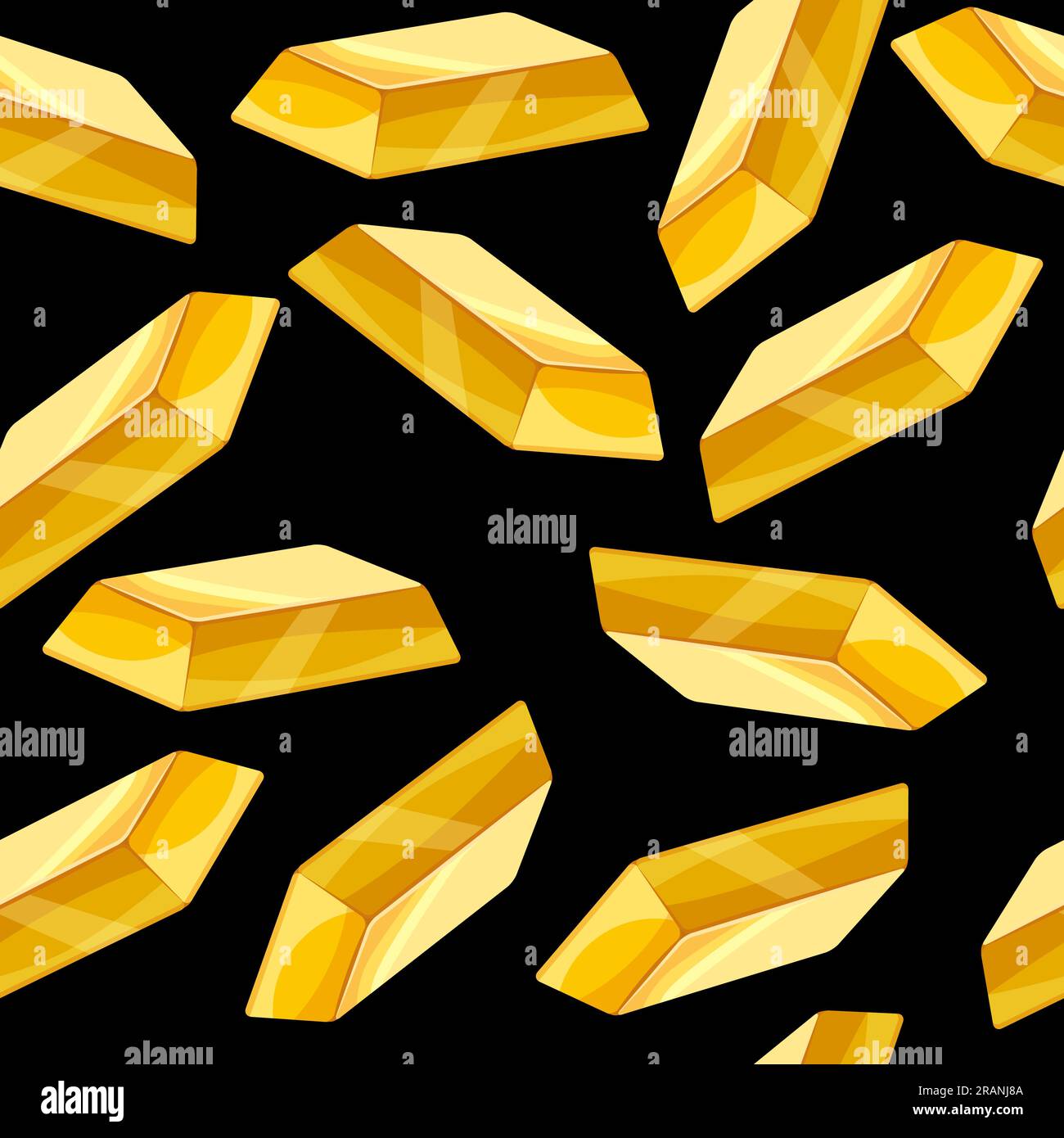 Gold bar seamless pattern, bullions golden treasury luxury rich Stock ...