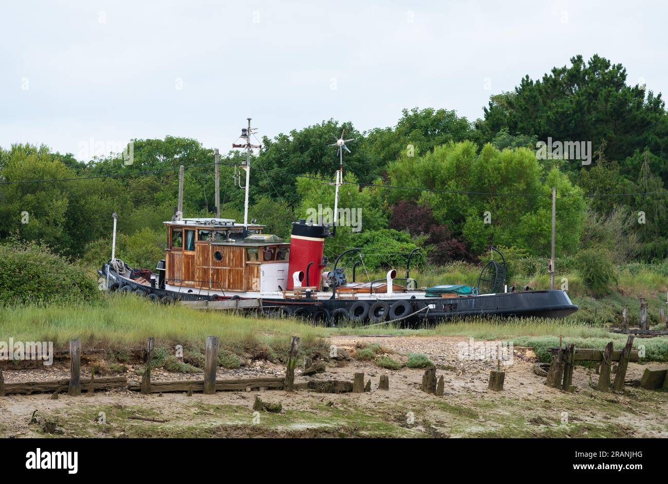 Wendy Ann 2, an old Harbour Tug boat under restoration moored on the ...