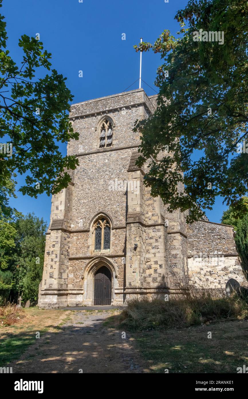 Interior of St Dunstan's Church in Monks Risborough, Buckinghamshire ...