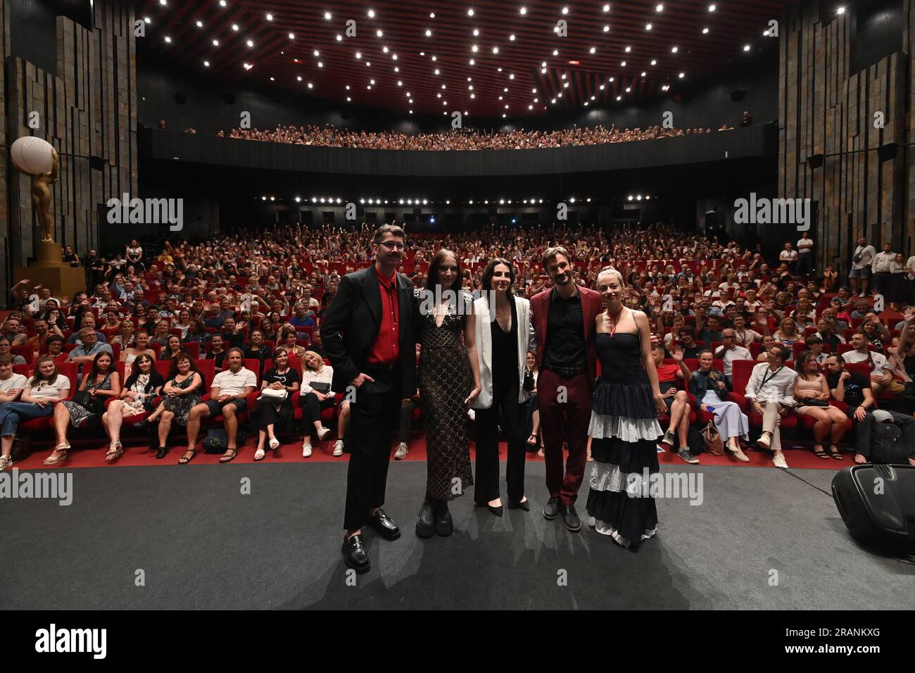 Karlovy Vary, Czech Republic. 04th July, 2023. L-R Cameraman Vincent ...