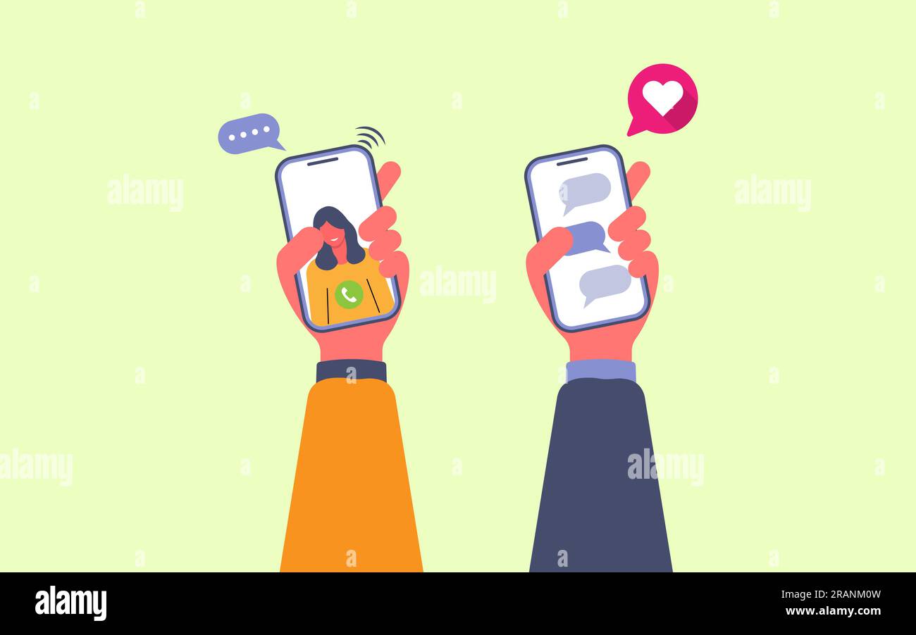 Messenger call Stock Vector Images - Alamy